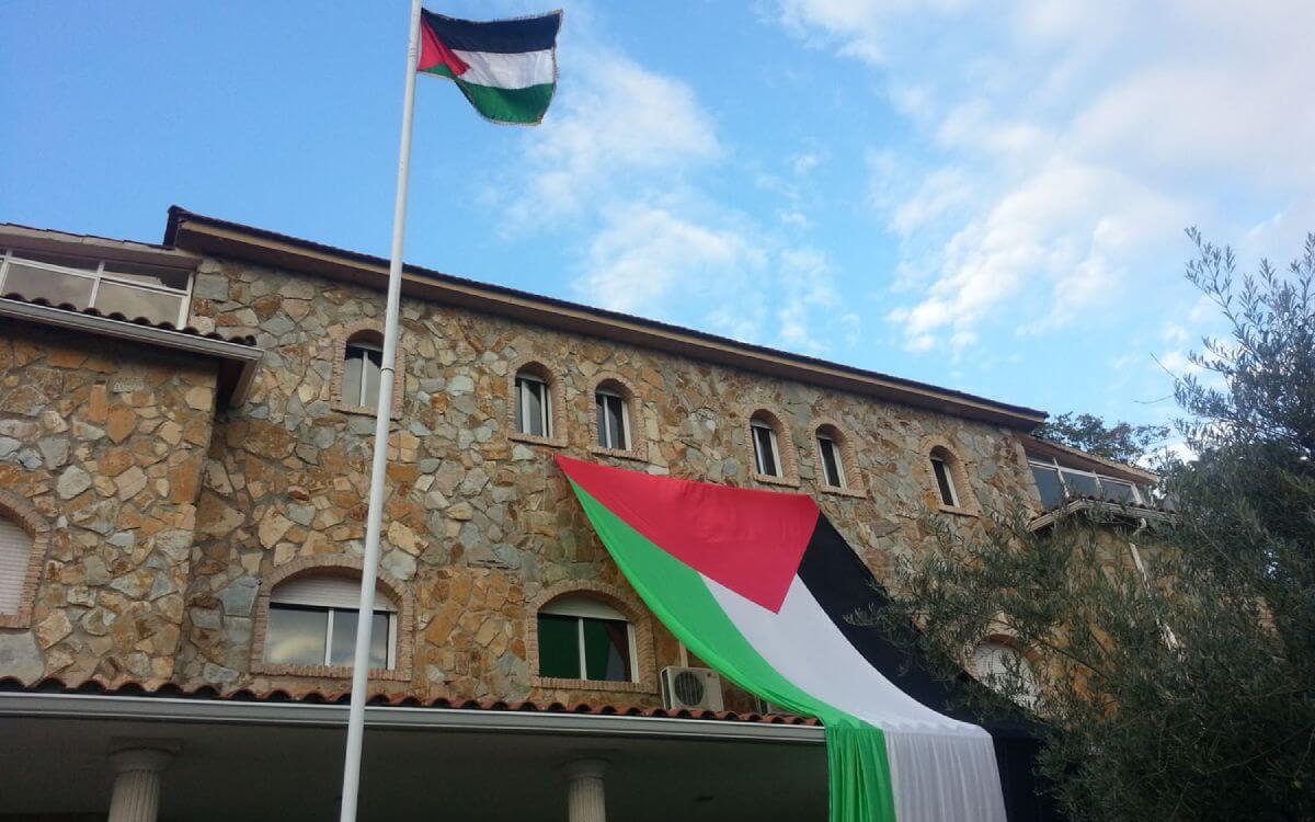Embajada de Palestina en Madrid, España.