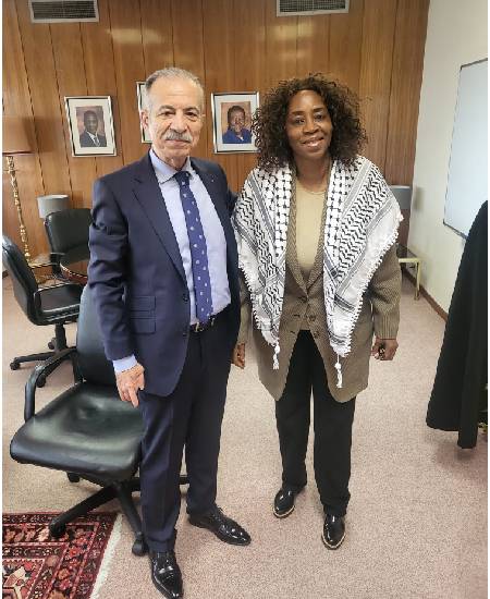 El embajador de Palestina en España Husni Abdel Wahed visitó hoy la ...